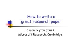 How to write a journal article | PPT