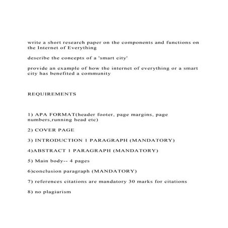 write a short research paper on the components and functions o.docx