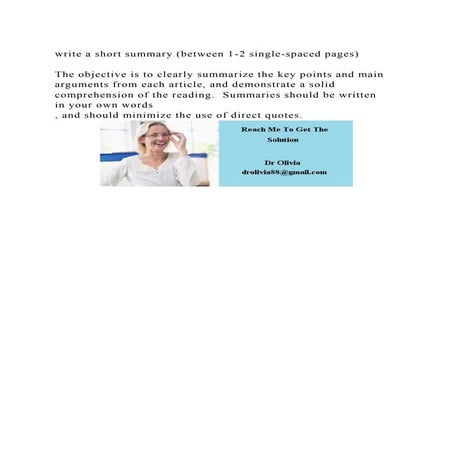 write a short summary (between 1-2 single-spaced pages)The objec.docx