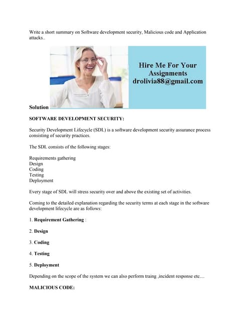 Software Development Security Development Pptx