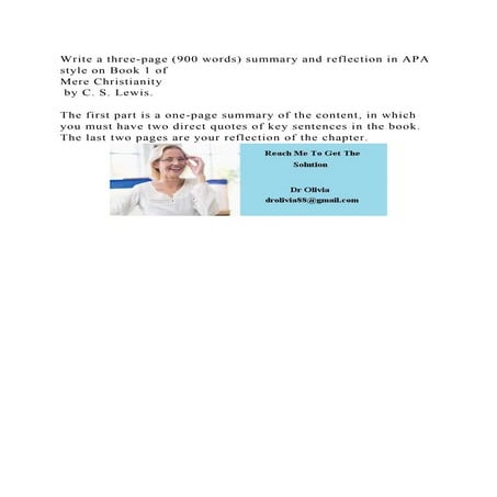 Write a three-page (900 words) summary and reflection in APA style o.docx