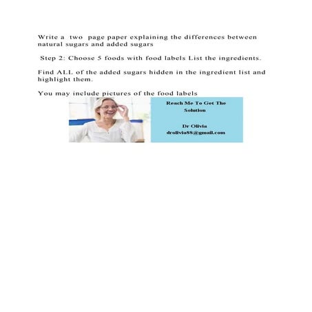 Write a two page paper explaining the differences between natural | PDF