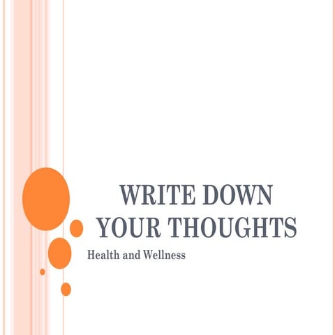 Write down your thoughts | PPT