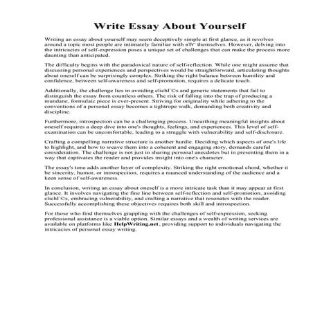 Write Essay About Yourself.pdf