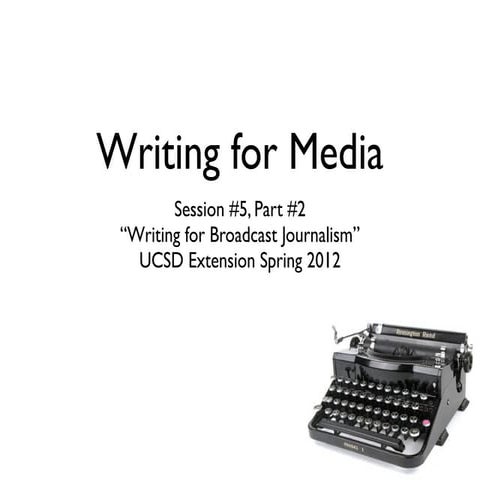 Newscasting | PPTX