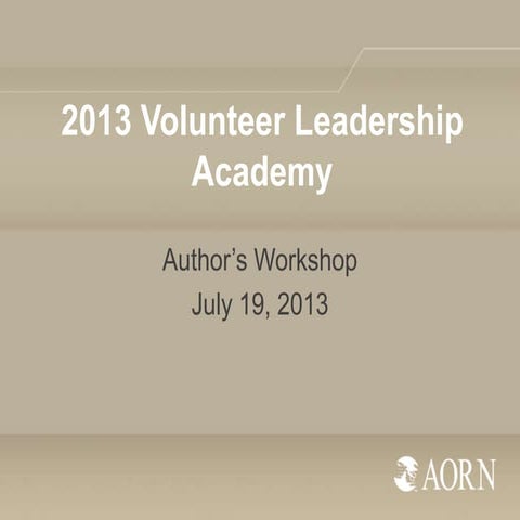 Write for the AORN Journal | PPT