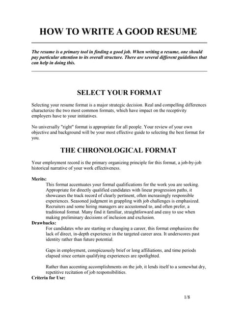 Résumé and Application Letter | PPTX