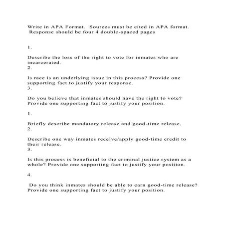 Write in APA format. Response should be four (4) double-spaced page.docx