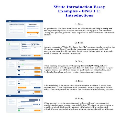 Write Introduction Essay Examples Eng 1 1 Introductions Pdf