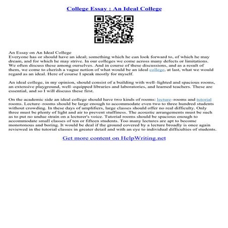 Write My College Essay | PDF