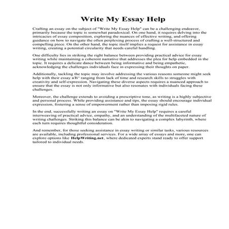Write My Essay Help.pdf