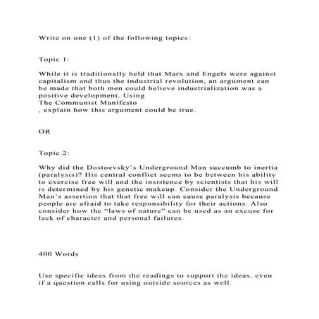 Write on one (1) of the following topicsTopic 1While it .docx