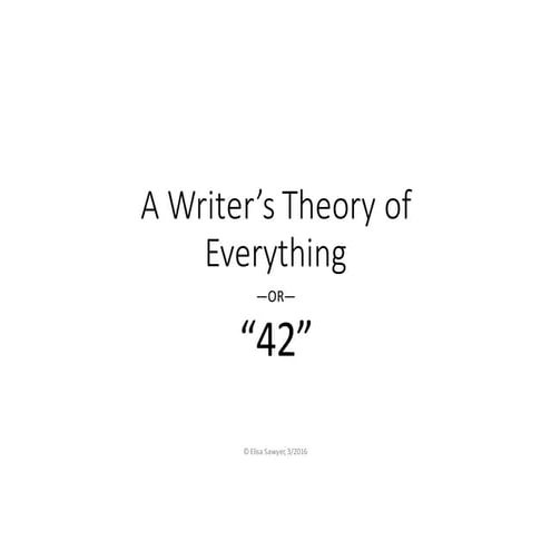 A Writer's Theory of Everything | PDF