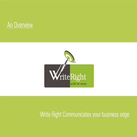 Write Right Portfolio | PPT