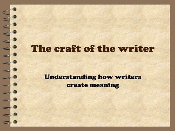 Writer's effect ppt | PPT