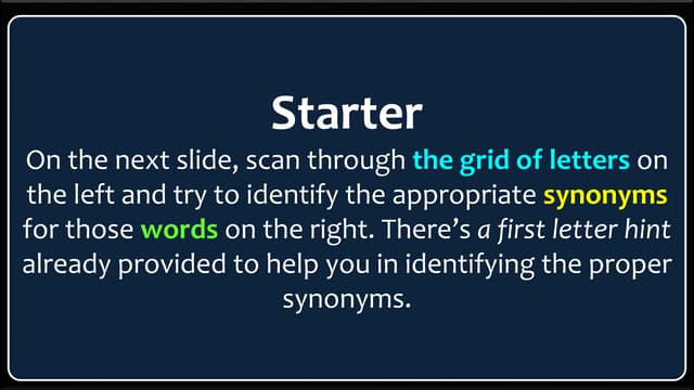 Useful vocabulary for the IGCSE examination | PDF