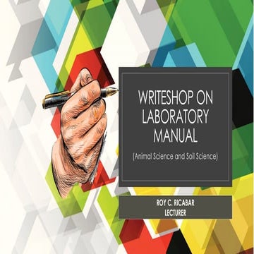 Writeshop-on-laboratory-manual abcdesbkj | PPT