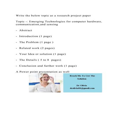 Write the below topic as a research project paperTopic - Emergi.docx