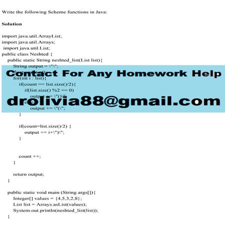 Write The Following Scheme Functions In Javasolutionimport Japdf