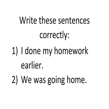 Write these sentences correctly | PDF