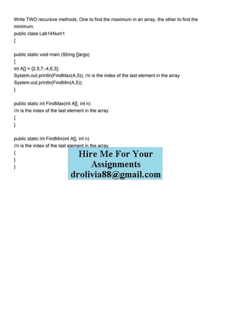 Write Program In Javac To Sort The Given Array Using Merge Pdf