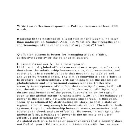 BALANCE OF POWER. IB GLOBAL POLITICS NOTES | PPTX