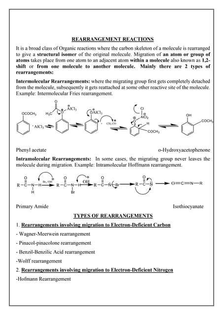Rearrangement reactions - Organic chemistry.pptx