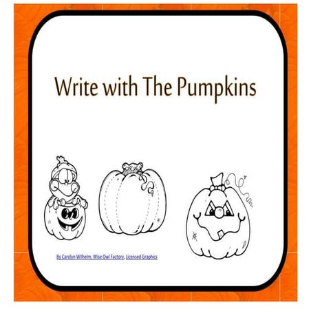 Write With The Pumpkins | PPT