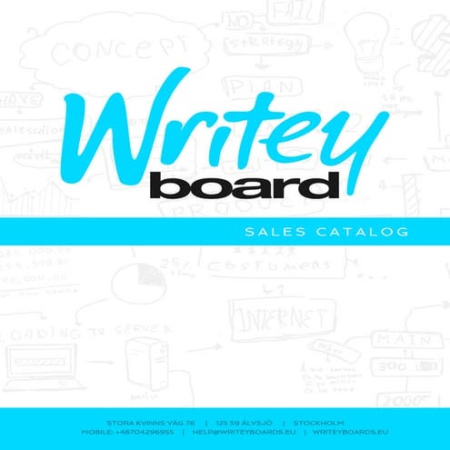 WriteyBoard Sales Catalog 2016 | PDF