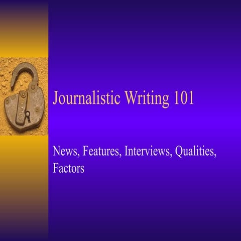 Writing 101 | PPT