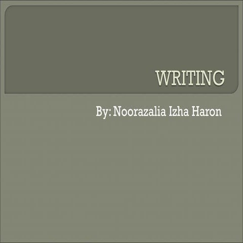 Writing | PPT