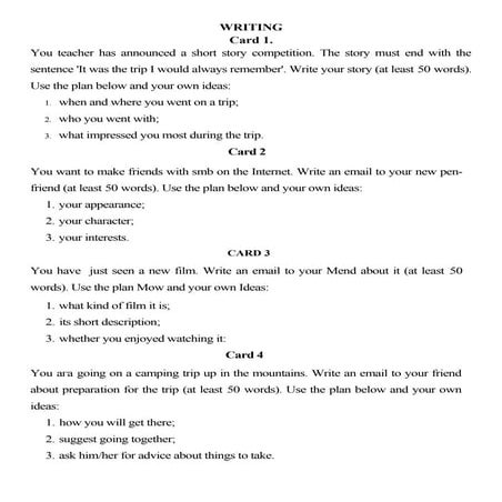 Writing Email For Form 1 2 And 3 Students Pdf