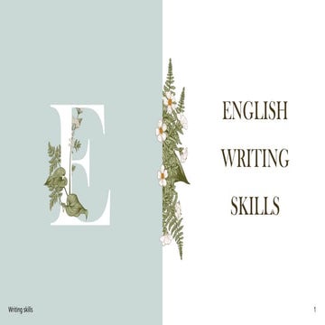 Presentation on writing skills | how to improve writing skills | PPTX