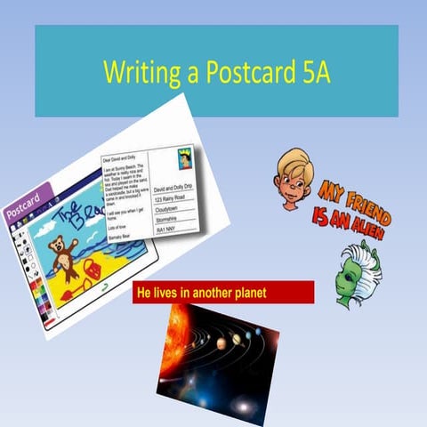 Writing a postcard 5 a | PPTX
