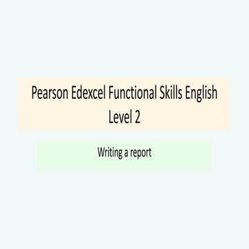 FS English Level 2 – April 22, 2023 (Writing Reports) | PDF