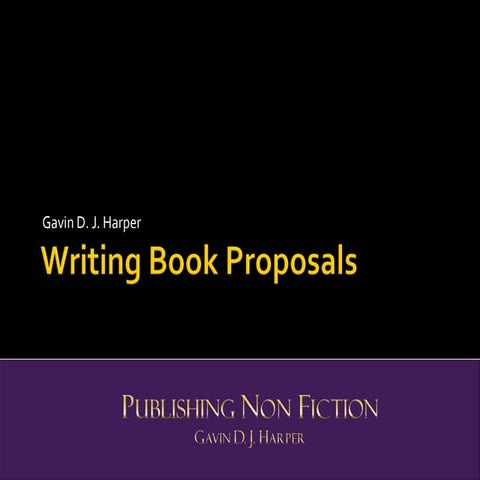 Writing Book Proposals | PPT