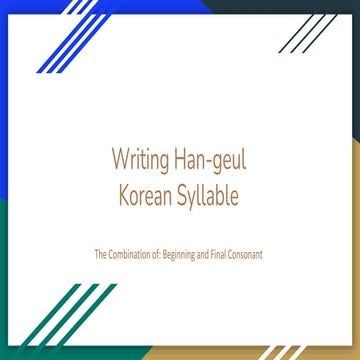 Writing-Han-geul-Korean-Syllable.pptx
