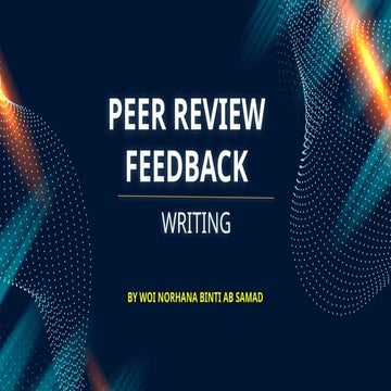 Comprehensive Guide to Peer Review Feedback for Student Writing ...
