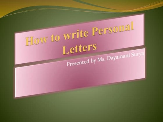 Formal and informal letter | PPT