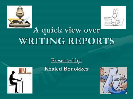 Report Writing PPT | PPTX