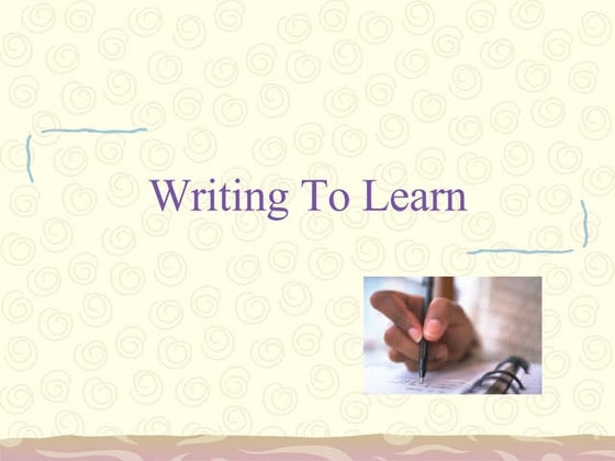 Writing To Entertain | PPT