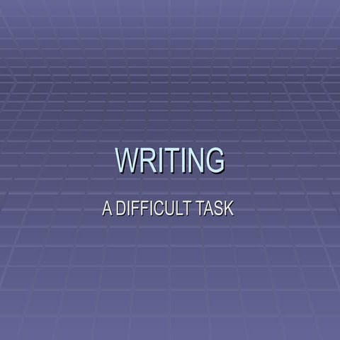 Writing1 | PPT