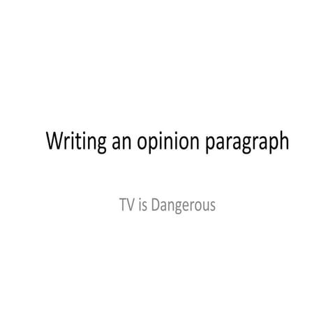 Writing11 opiniontv | PPTX