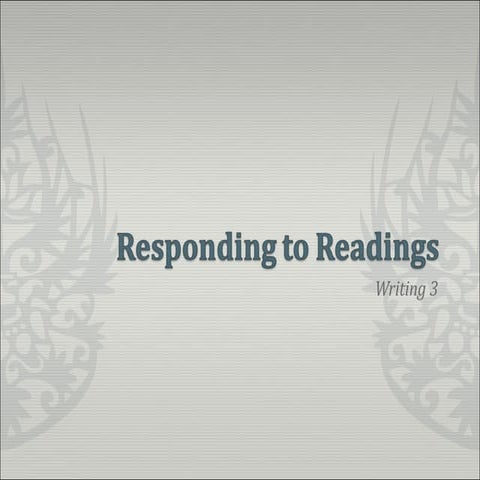Writing 3 | PPT
