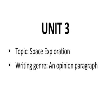 Writing 3 Unit 3 | PPT