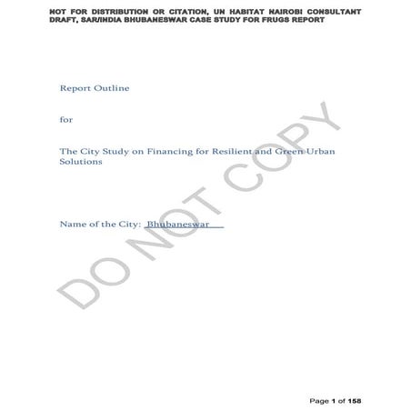 Professional Work / Report Writing Sample: AMishra UNHabitat India ...