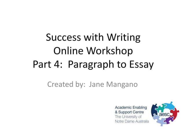 Essay writing - why and how | DOCX