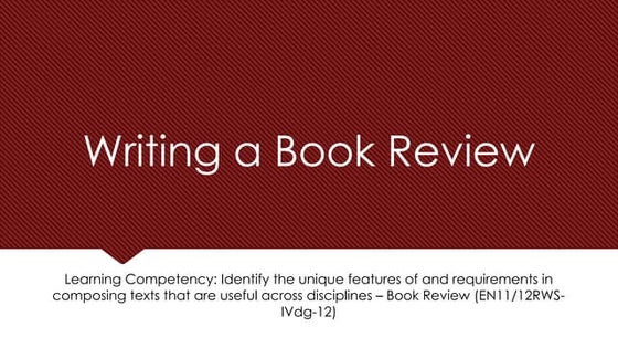 Writing a Critique | PPT