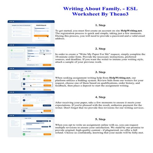 Writing About Family. - ESL Worksheet By Theao3 | PDF