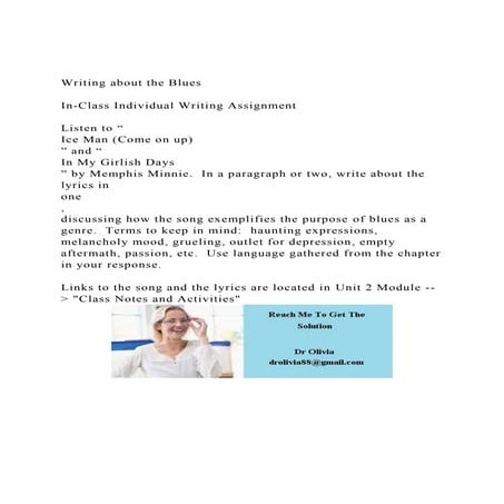Writing about the BluesIn-Class Individual Writing Assignmen.docx
